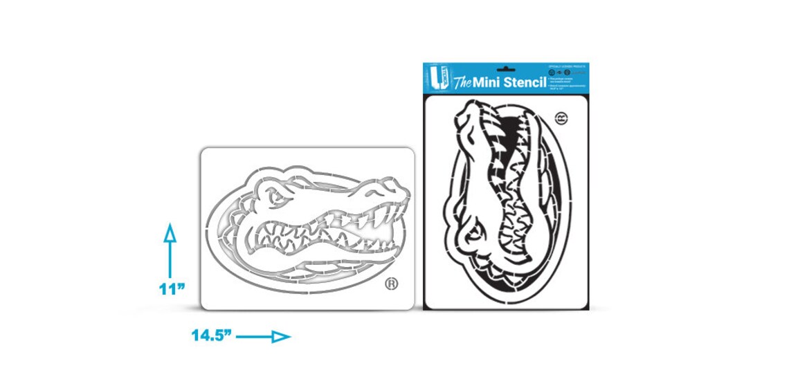 University of Florida Gator Head Mini Stencil - Etsy