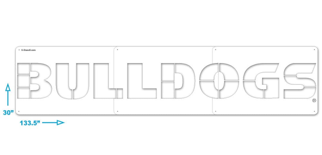 Georgia "bulldogs" Stencil – Lawn Stencil - Etsy