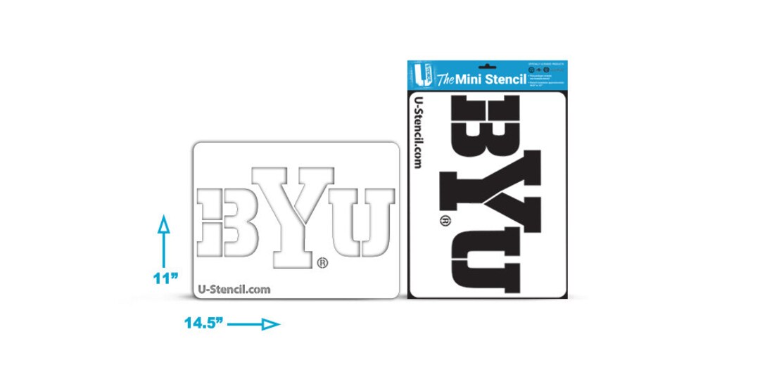 BYU – MINI STENCIL - Etsy