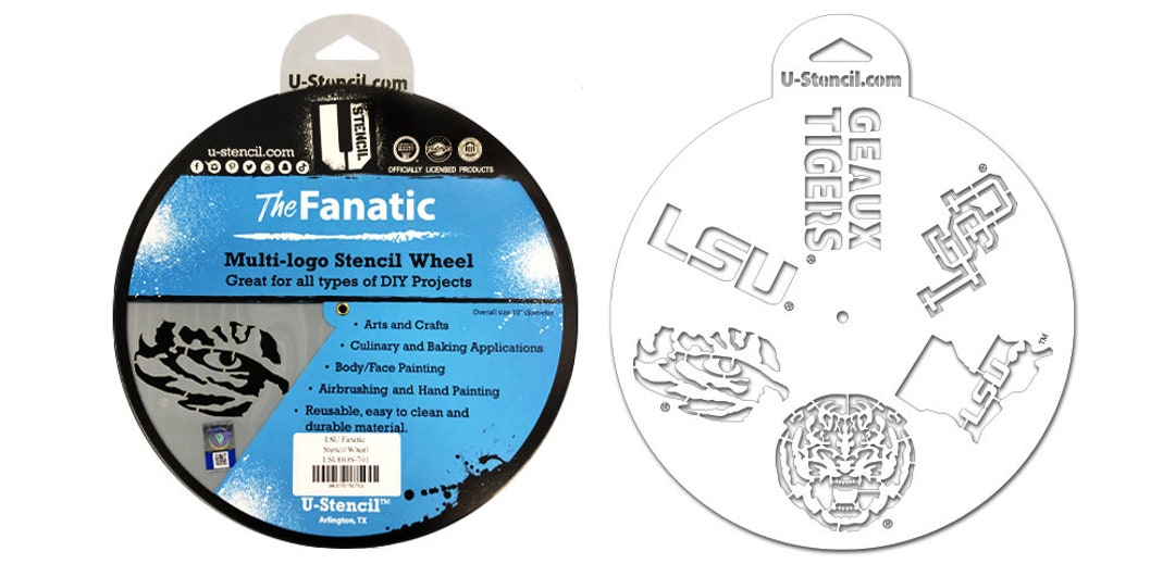LSU Small Stencil Wheel – the Fanatic - Etsy