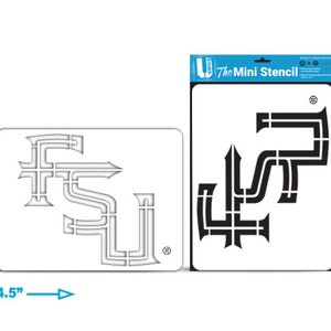FLORIDA STATE “FSU” – Mini Stencil - Etsy