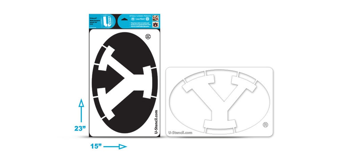 BYU Y Multi-purpose Stencil - Etsy