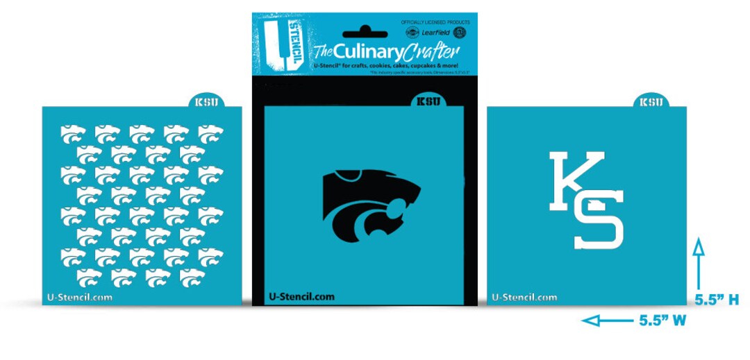 Officially Licensed KANSAS STATE UNIVERSITY Culinary Crafter Stencil ...