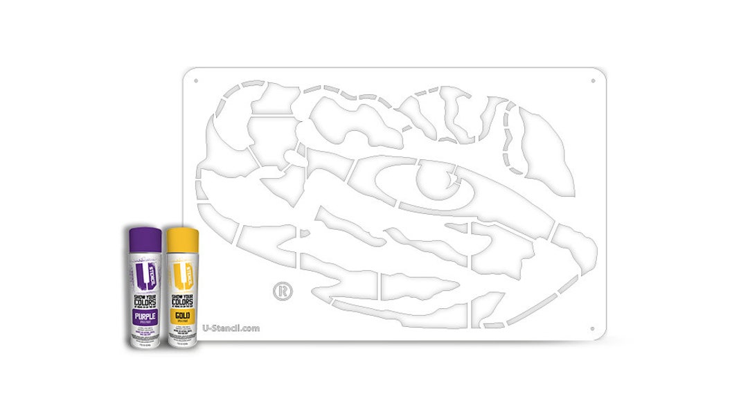 LSU TIGER EYE Tailgater Stencil Kit - Etsy