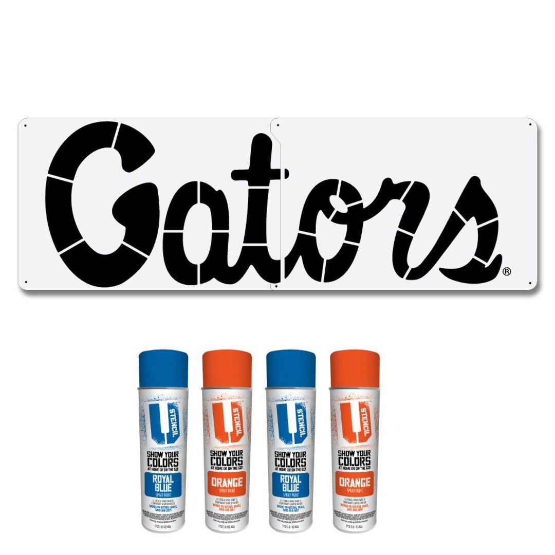 University of Florida "gators" – Lawn Stencil Including Paint - Etsy
