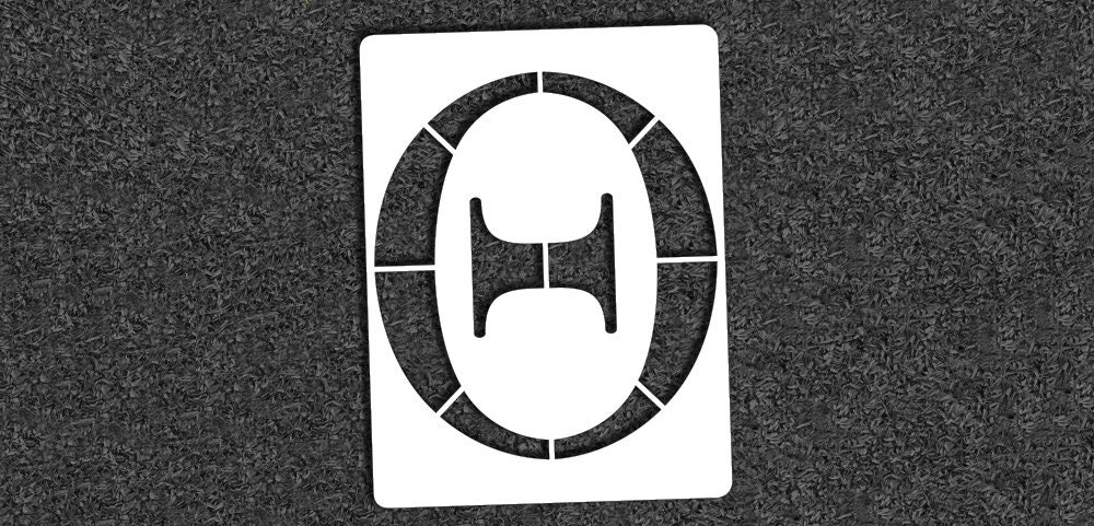 Greek Alphabet THETA MINI STENCIL - Etsy