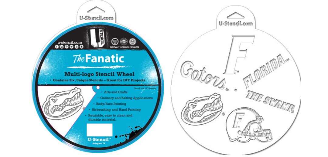 Florida Gators Small Stencil Wheel – the Fanatic - Etsy