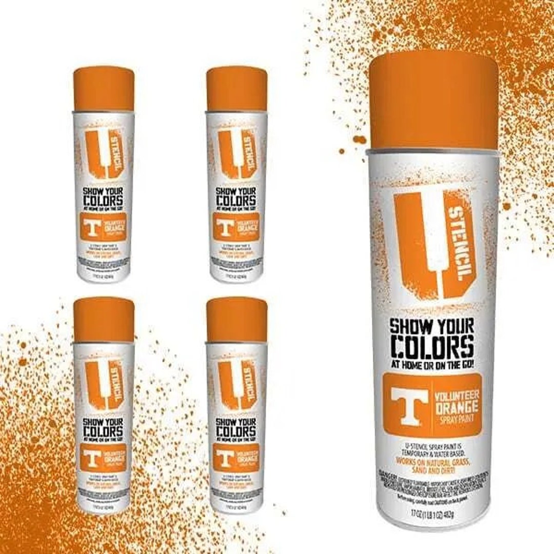 Grass Safe Spray Paint Tennessee Vols Orange 4 PACK - Etsy