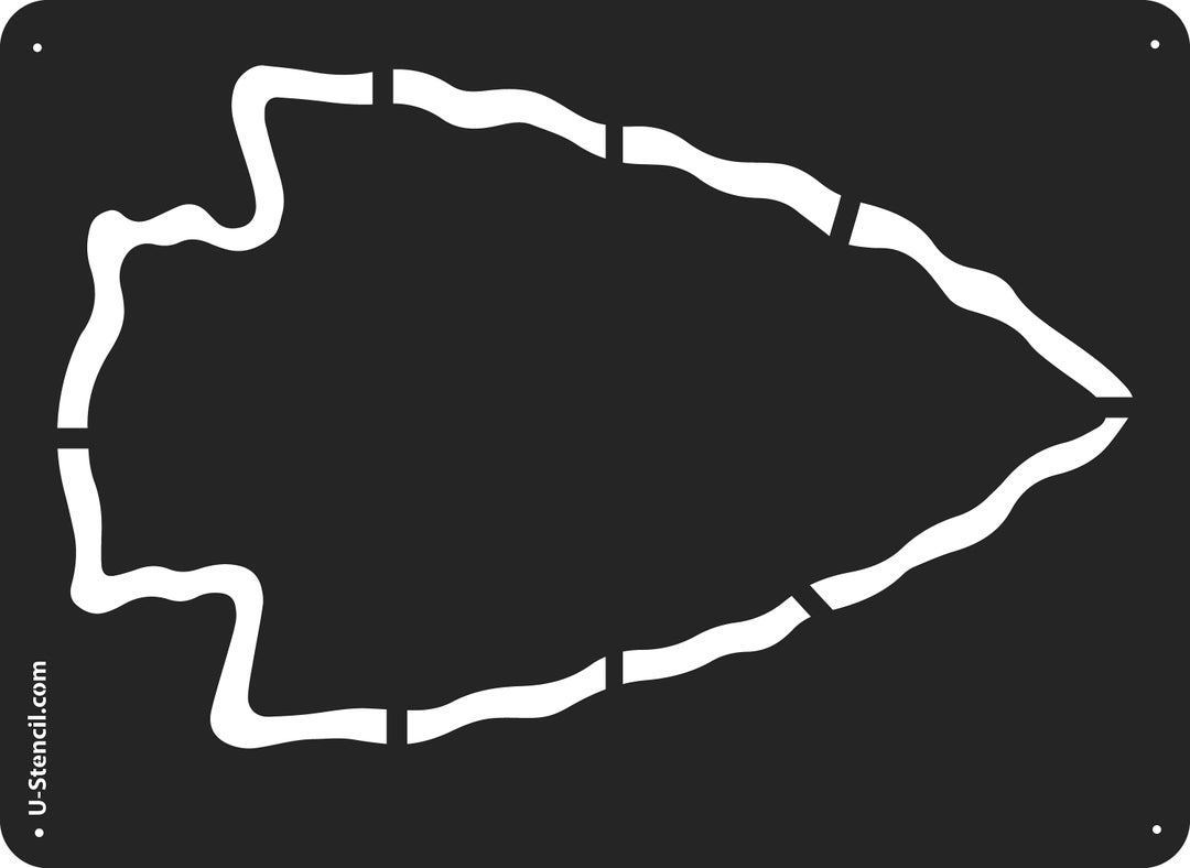 Arrowhead – Tailgater Stencil Only - Etsy