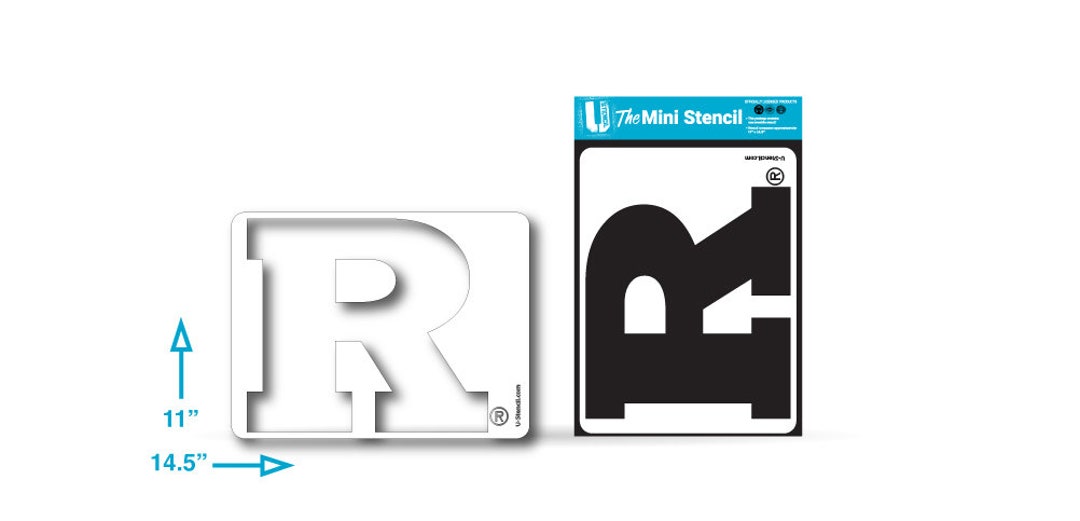 Rutgers R – the Mini Stencil - Etsy