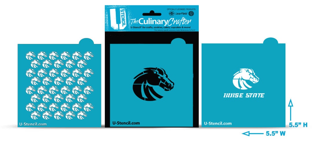 Officially Licensed BOISE STATE UNIVERSITY Culinary Crafter Stencil ...