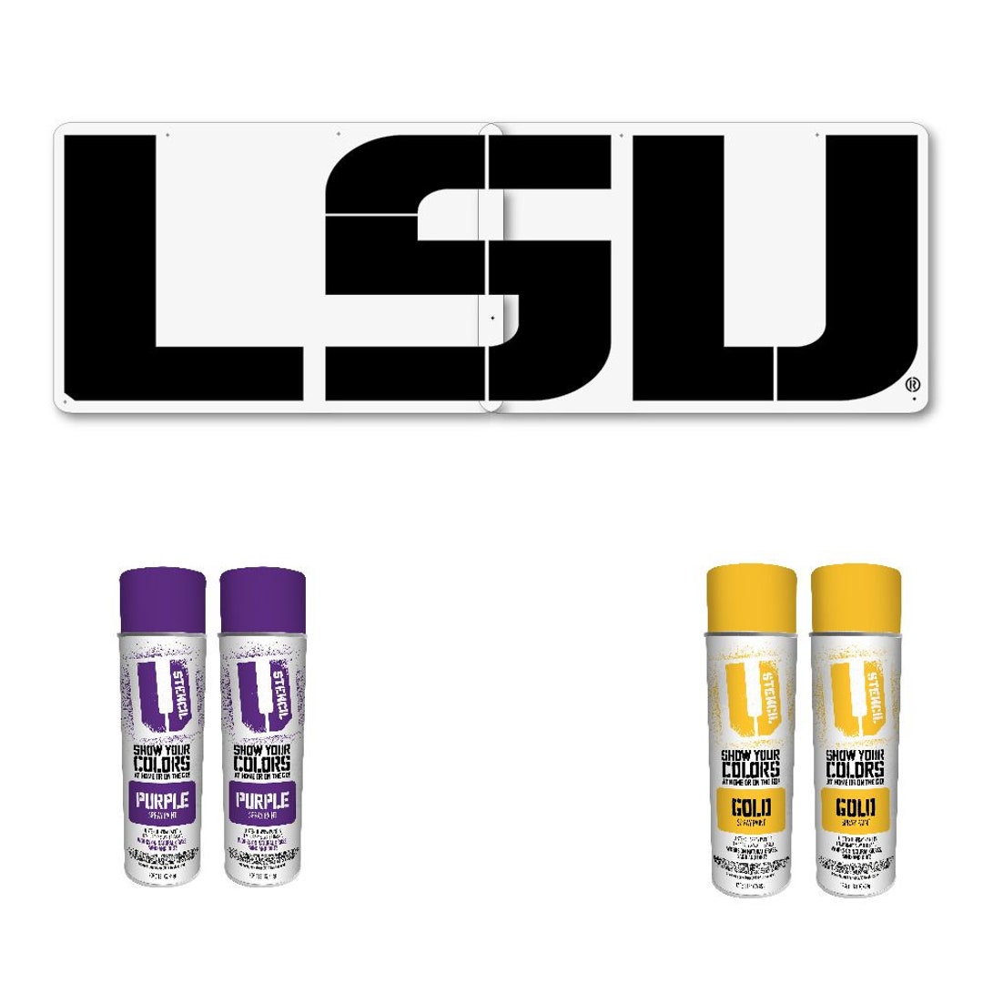 Louisiana State University “LSU” Stencil – XL Includes Paint - Etsy