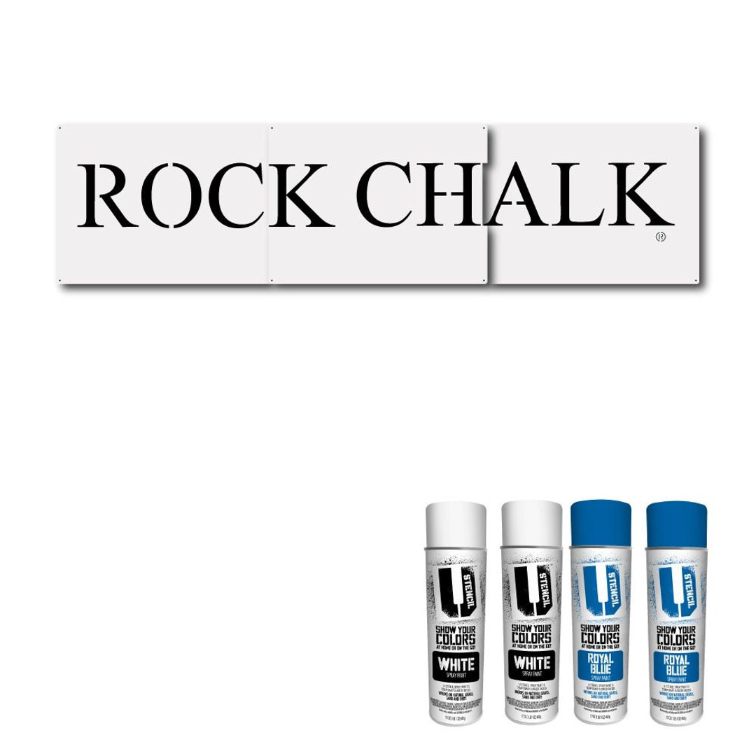 Kansas Rock Chalk Original Lawn Stencil Kit - Etsy