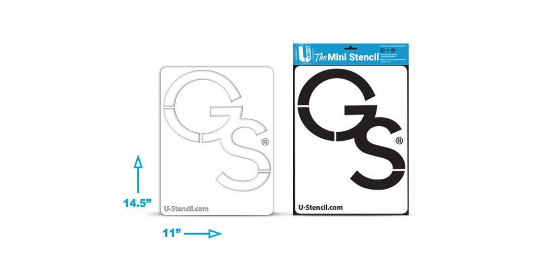 Georgia Southern "gs" Stencil - Etsy