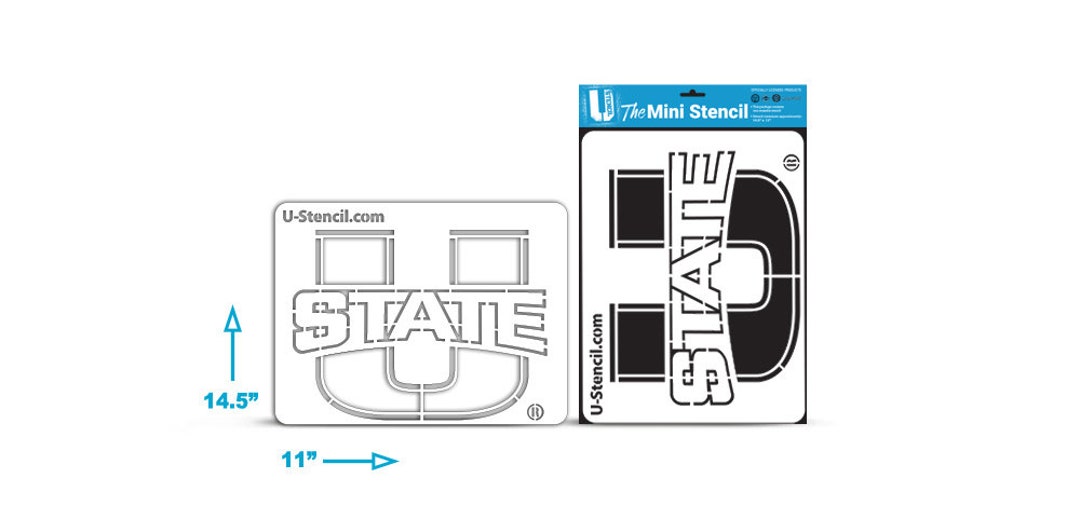 Utah State – Mini Stencil - Etsy
