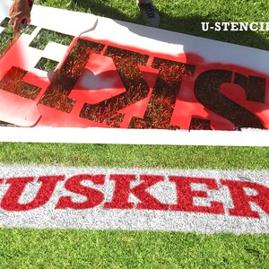 Nebraska “huskers” – Lawn Stencil Including Paint - Etsy