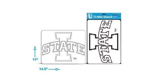 IOWA STATE Mini Stencil | Etsy