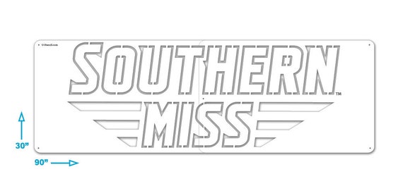 University of Southern Miss Stencil XL | Etsy