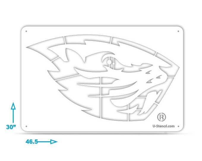 OREGON STATE BEAVER – Tailgater Stencil Only - Etsy