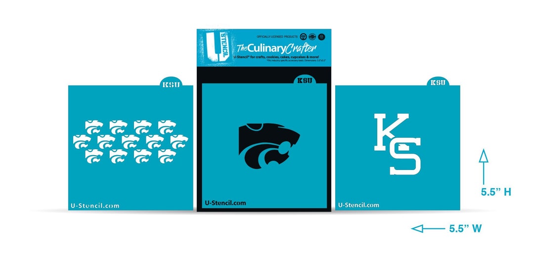 Officially Licensed KANSAS STATE UNIVERSITY Culinary Crafter Stencil ...