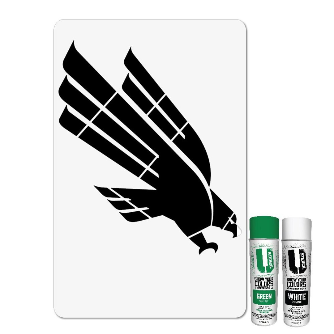 University of North Texas Eagle Tailgater Stencil Kit - Etsy