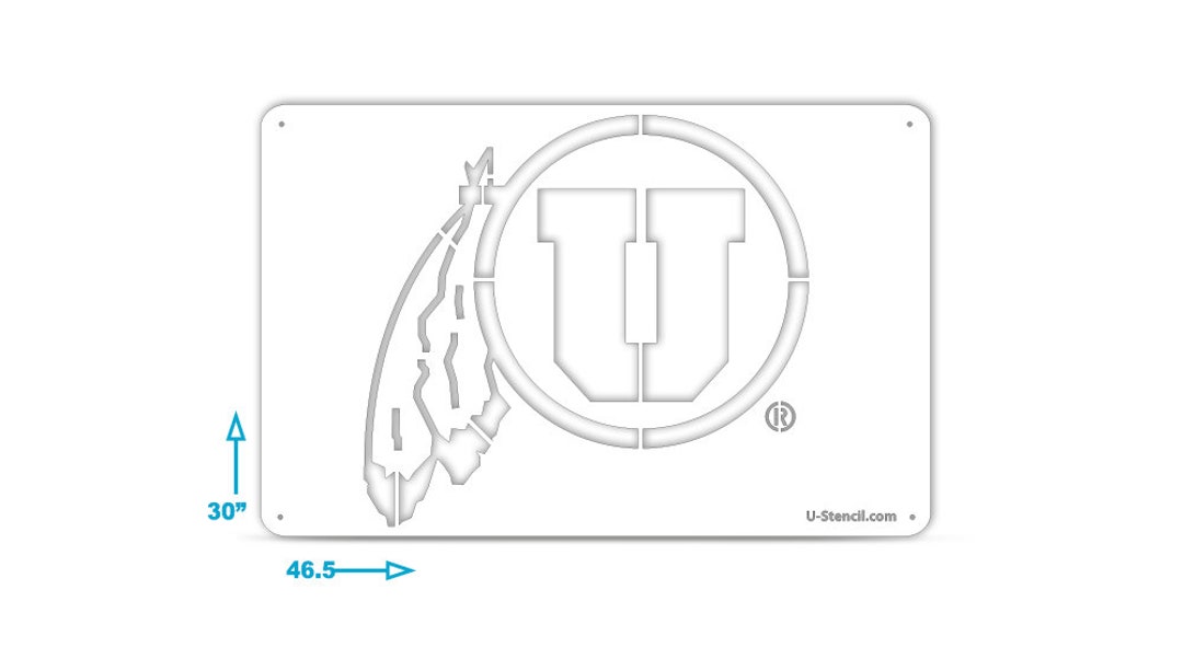UNIVERSITY OF UTAH “U” – Tailgater Stencil Only - Etsy
