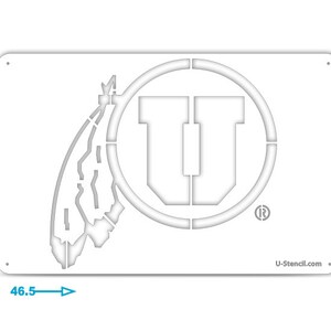UNIVERSITY OF UTAH “U” – Tailgater Stencil Only - Etsy