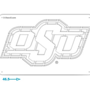 OKLAHOMA STATE University “OSU” – Tailgater Stencil Only New Bigger ...