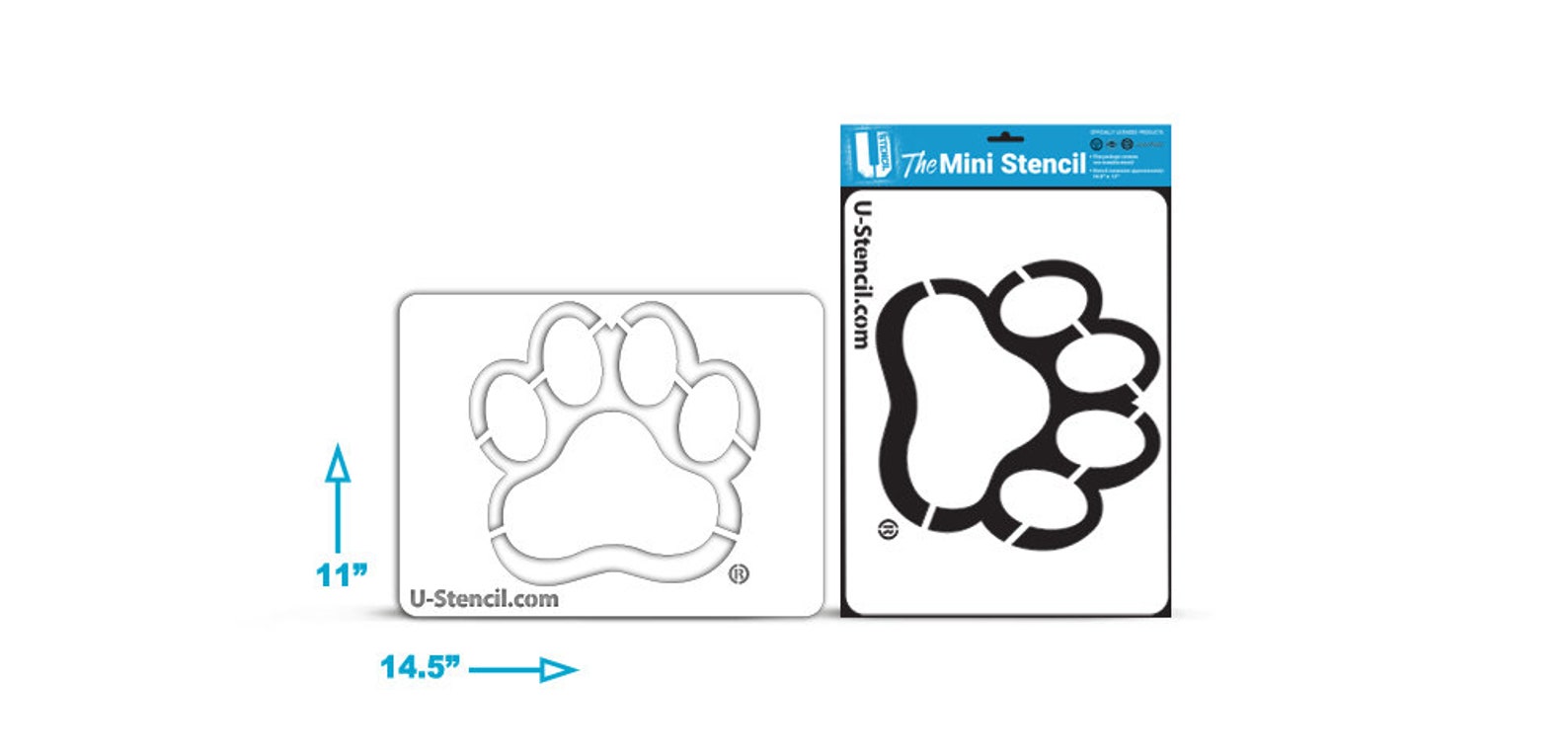 Mississippi State Paw Mini Stencil - Etsy