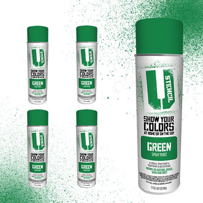 Grass Safe Spray Paint GREEN 4 PACK - Etsy