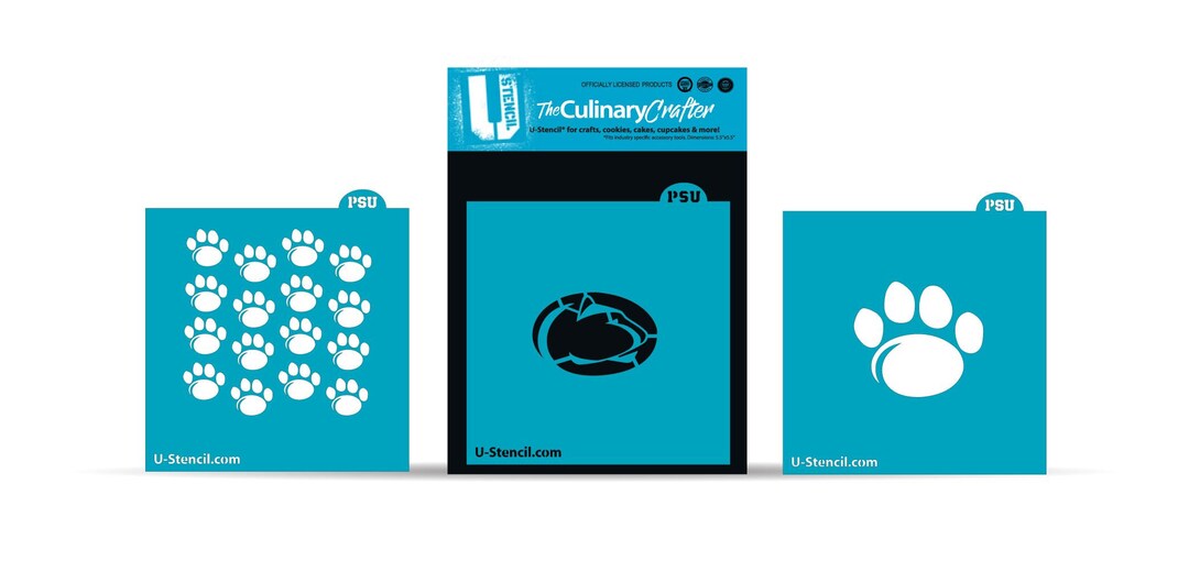 Officially Licensed PENN STATE UNIVERSITY Culinary Crafter Stencil ...