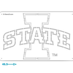 IOWA STATE Tailgater Stencil Only - Etsy