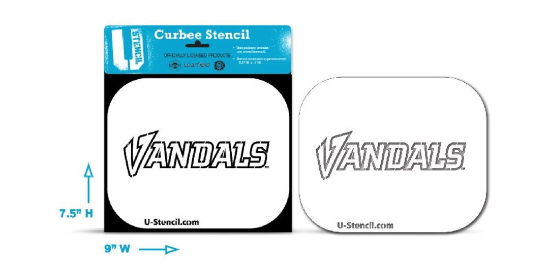 University of Idaho Vandals Curbee Stencil - Etsy