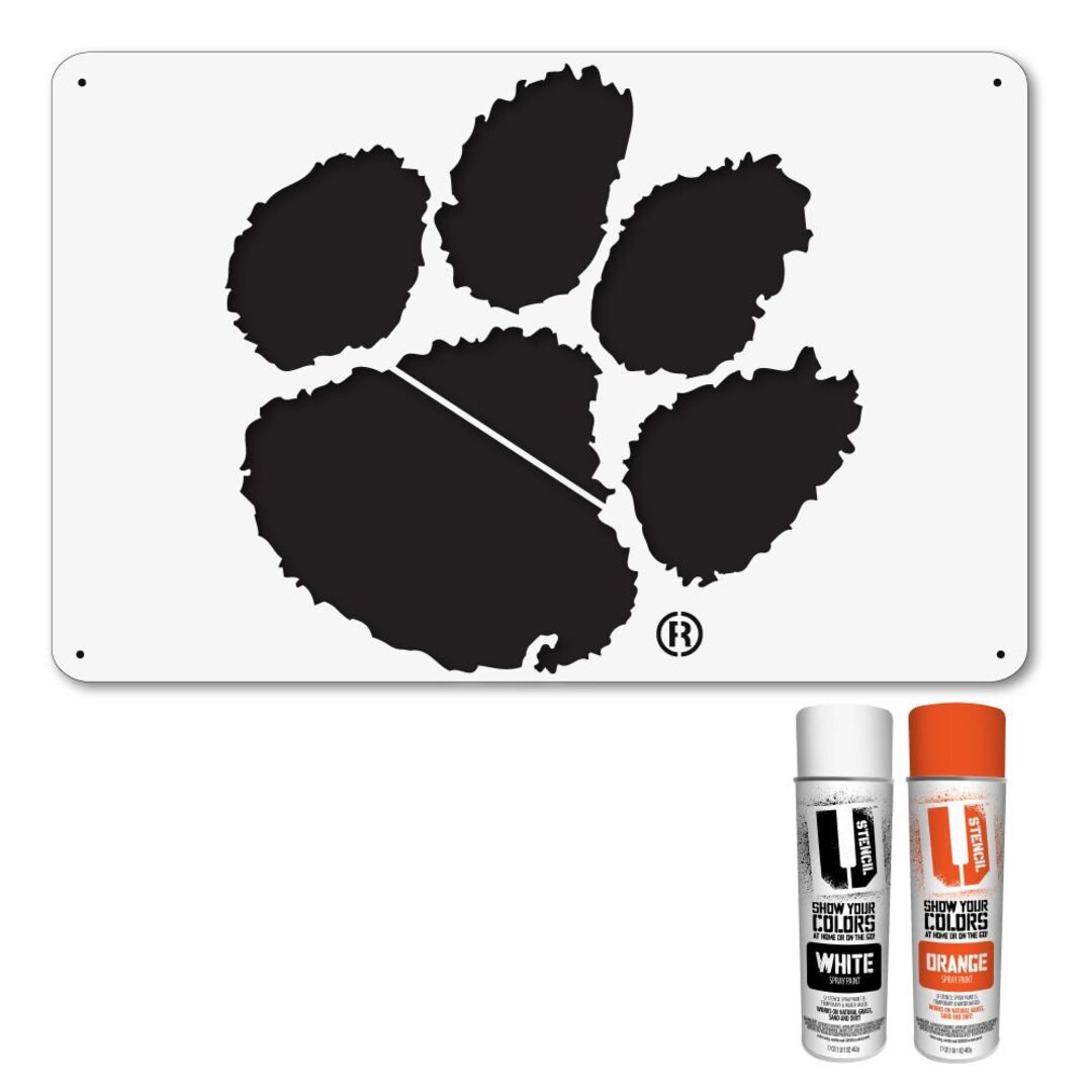 CLEMSON PAW – Tailgater Stencil Kit - Etsy