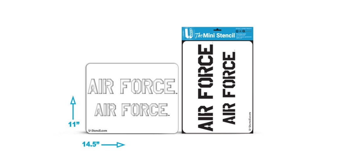 Air Force Stencil – the Mini - Etsy