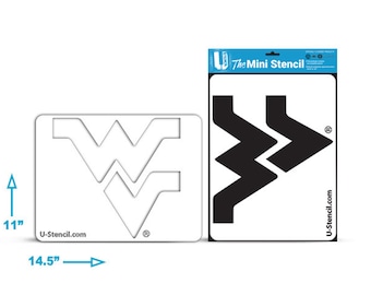 West Virginia State Stencil Hand Drawn Reusable Mylar Stencil Template ...