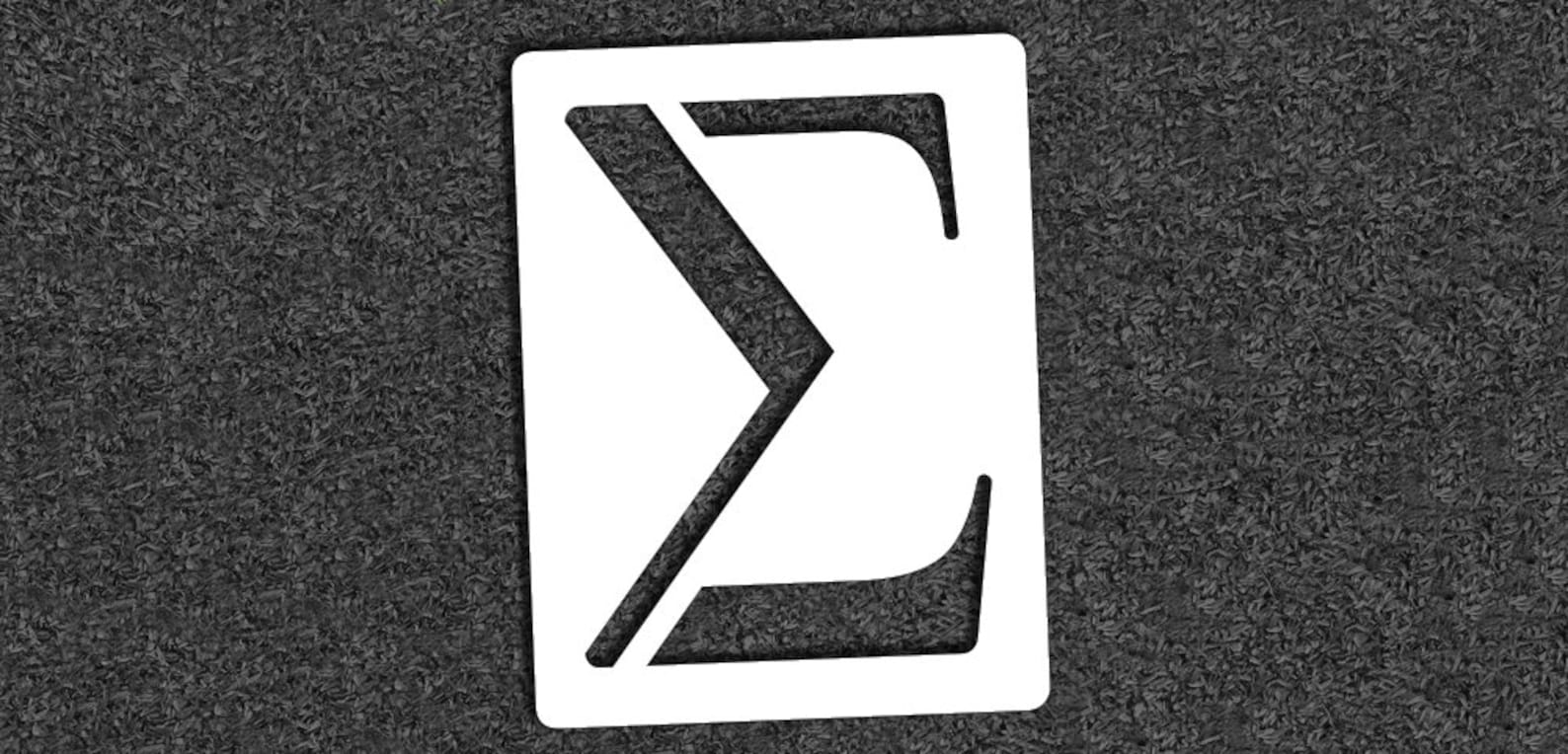 Greek Alphabet SIGMA MINI STENCIL - Etsy