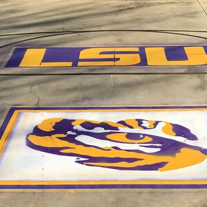 Louisiana State University “LSU” Stencil – XL Includes Paint - Etsy