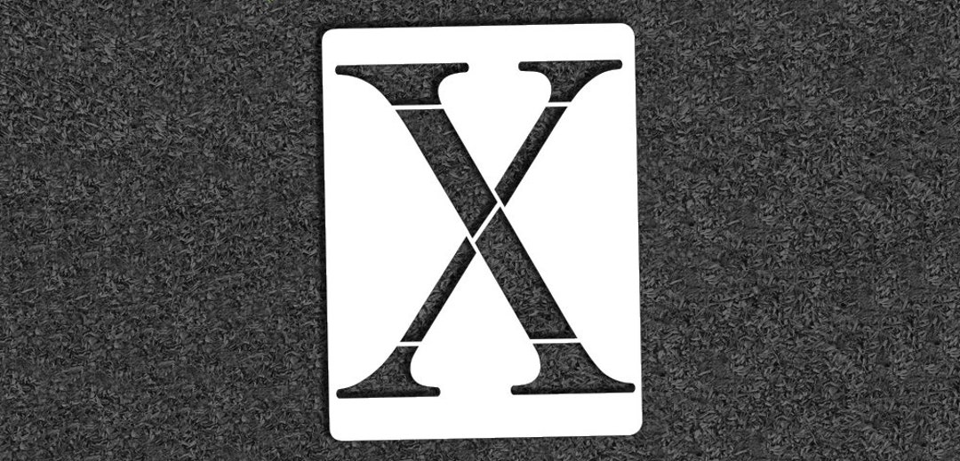 Greek Alphabet – CHI – MINI STENCIL - Etsy