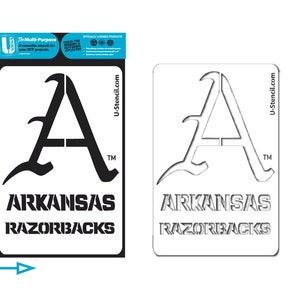 Arkansas Razorbacks Script A – Multi-purpose Stencil - Etsy