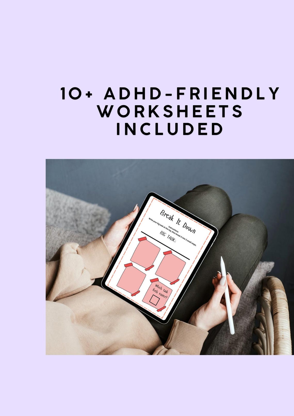 Adhd-friendly Worksheets to Boost Focus. - Etsy