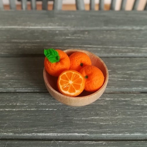 5x Miniature Oranges Dollhouse Food Food for Dollhouse Mini | Etsy