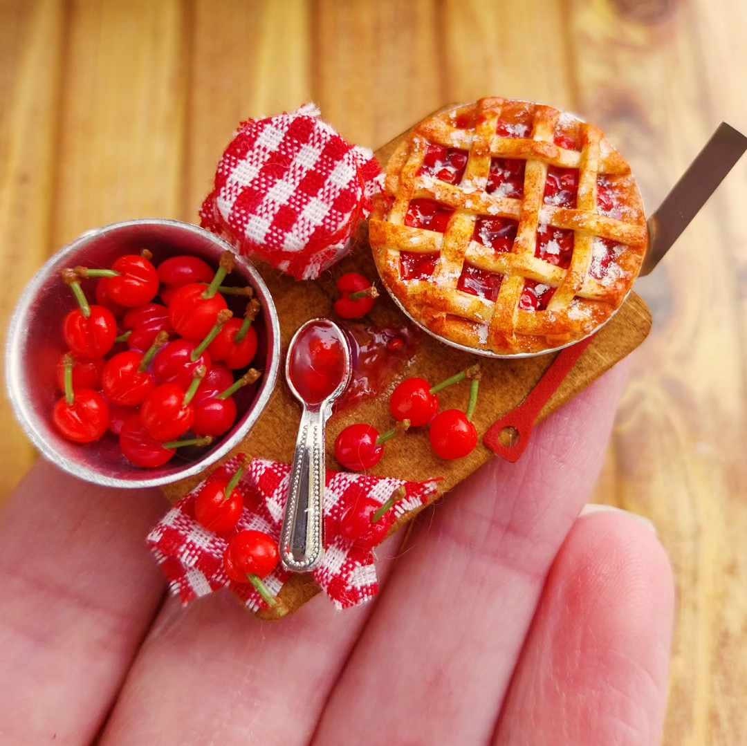 Miniature Cherry Pie, Miniature Cherries, Miniature Food, Mini Food ...
