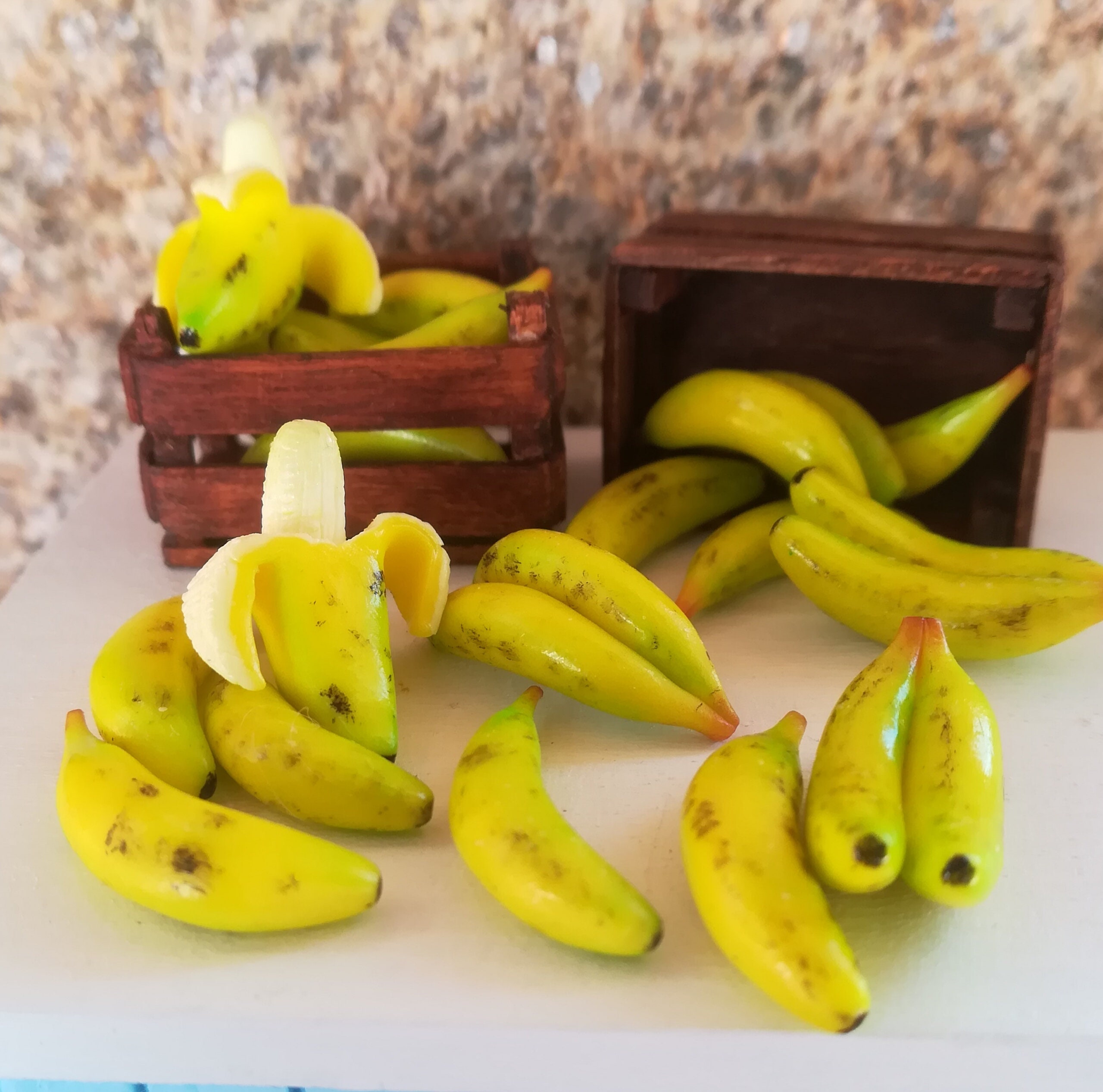 Miniature Bananas Miniature Food Dollhouse Food Mini Food | Etsy
