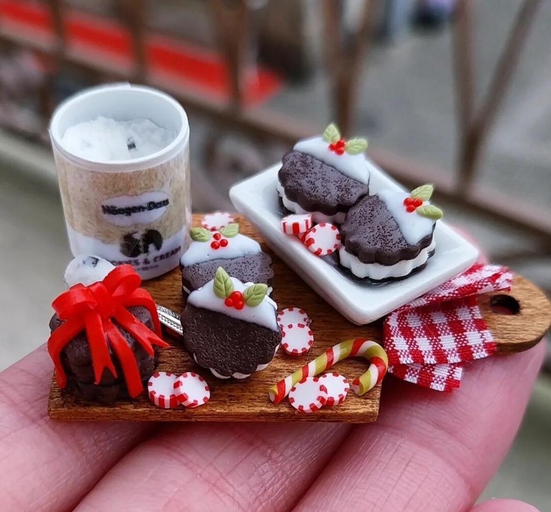 Miniature Cookies, Miniature Food, Miniatures, Dollhouse, Dollhouse ...