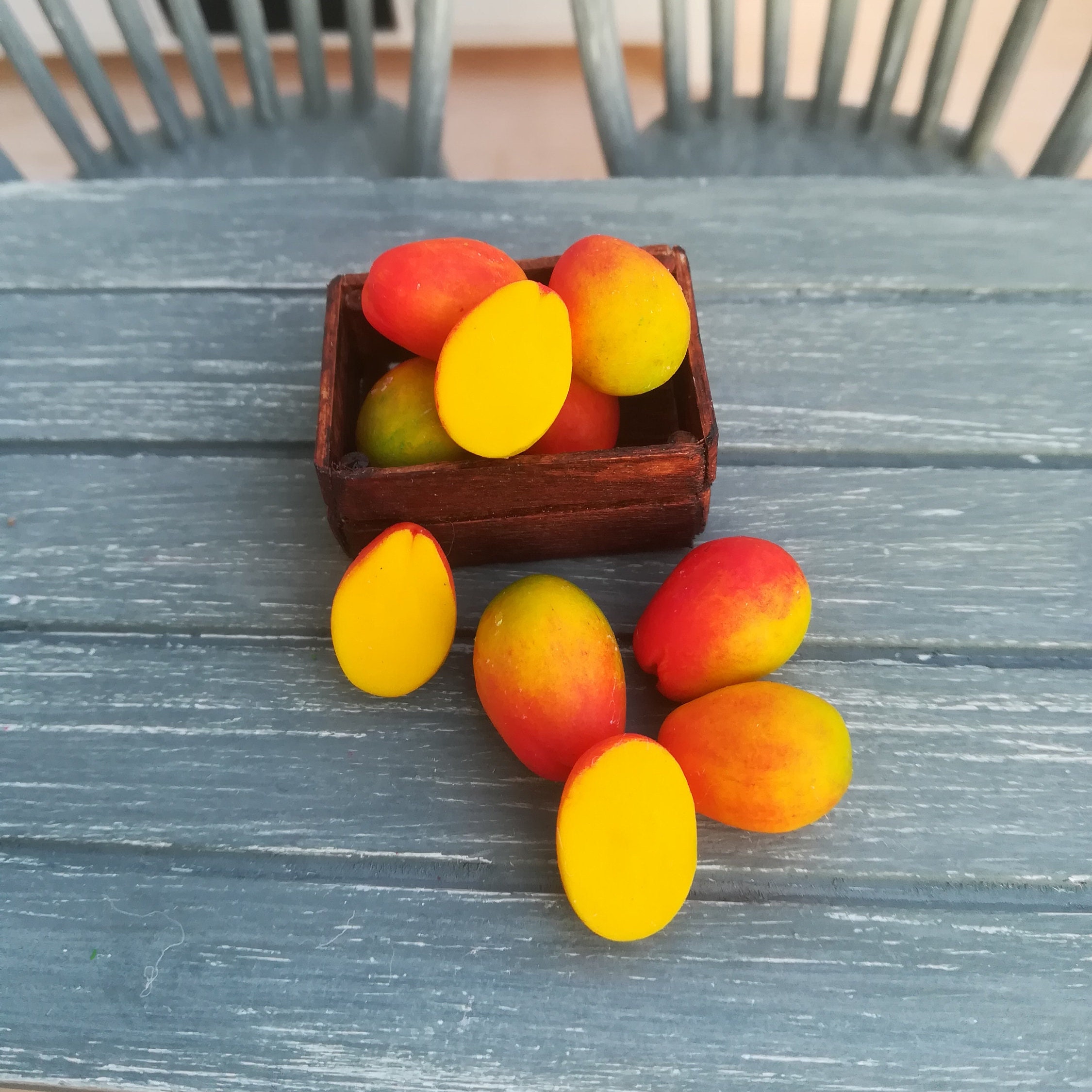 5x Miniature Mangos Miniature Fruits Miniature Food - Etsy