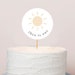 Sun Cake Topper Template, Sun Cake Topper, Large Cake Topper, Sunshine ...
