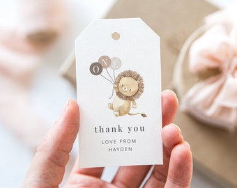 Lion Tags Round Paper Gift Tags Set of 10 - Etsy