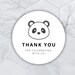 Panda Face Thank You Sticker, Editable Thank You Sticker, Cute Panda ...