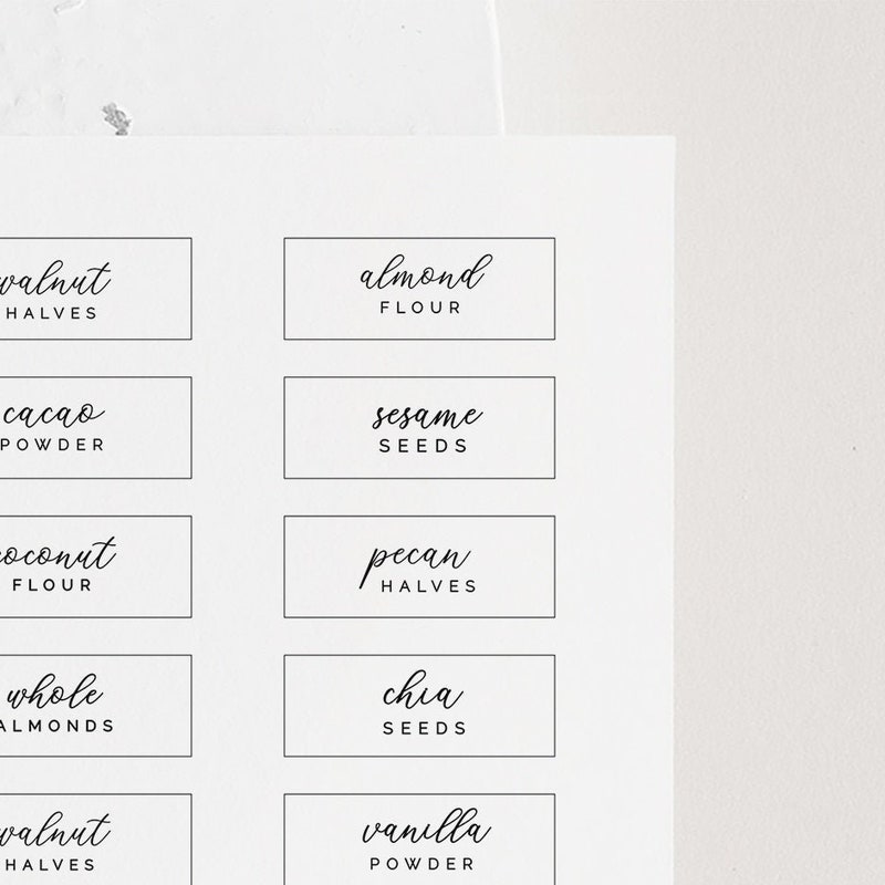 Pantry Labels - Etsy
